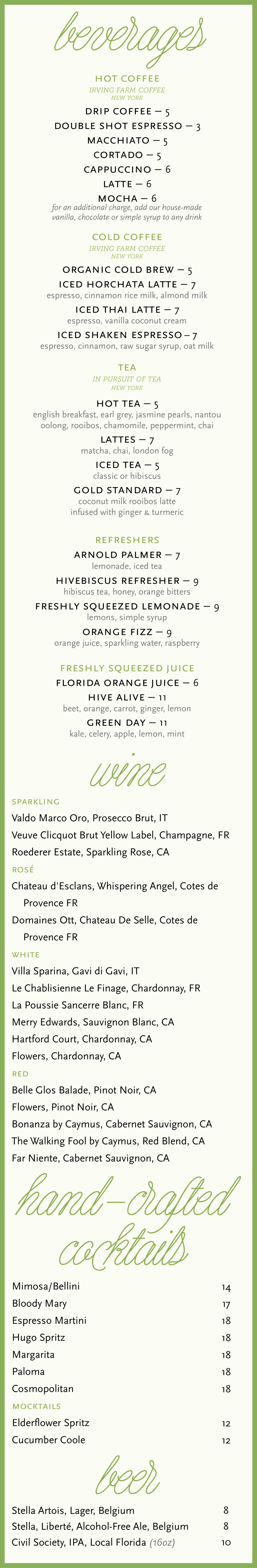 Hive Bakery & Cafe_BeveragesMenu_Mobile_0807_2025 - Hive Bakery & Cafe