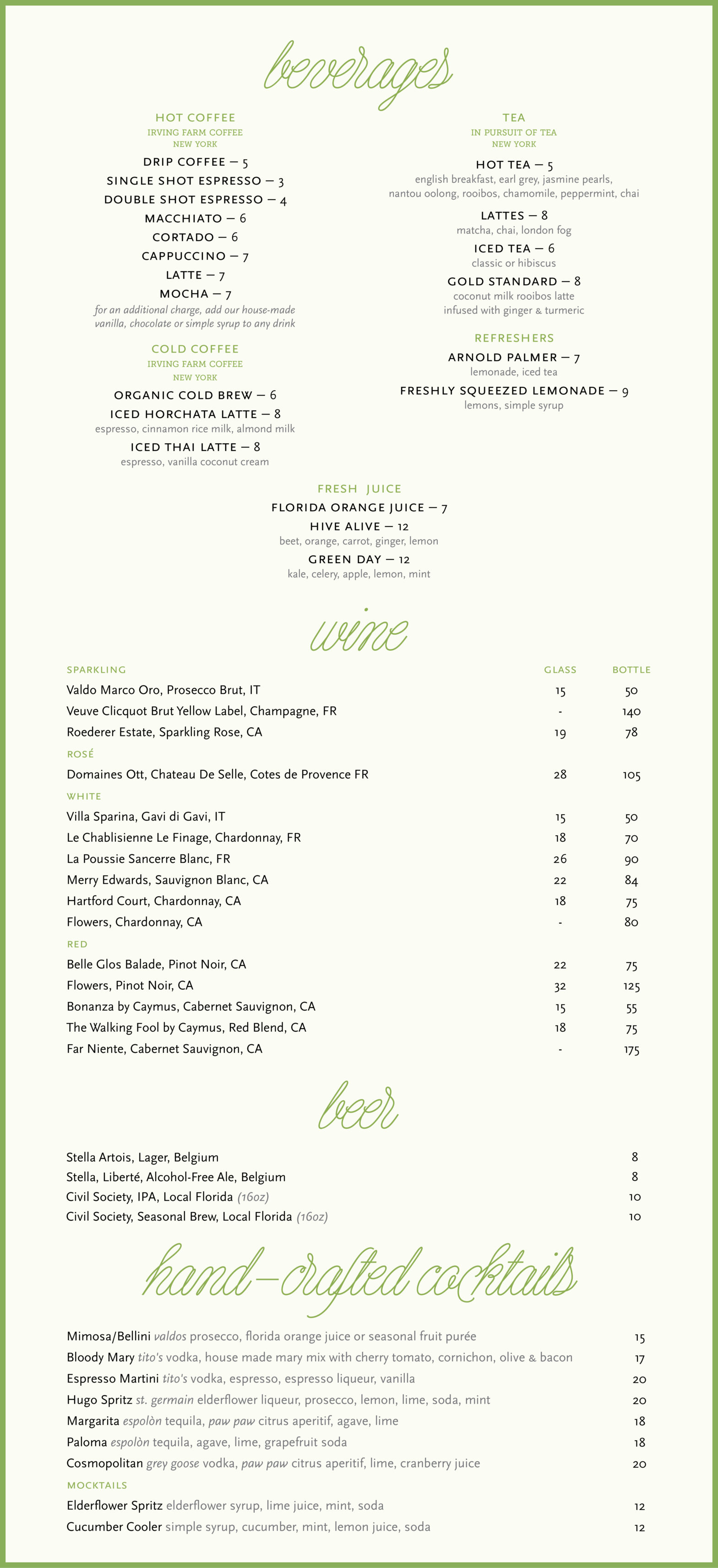 Hive Bakery & Cafe_BeveragesMenu_Desktop_1120_2025 - Hive Bakery & Cafe