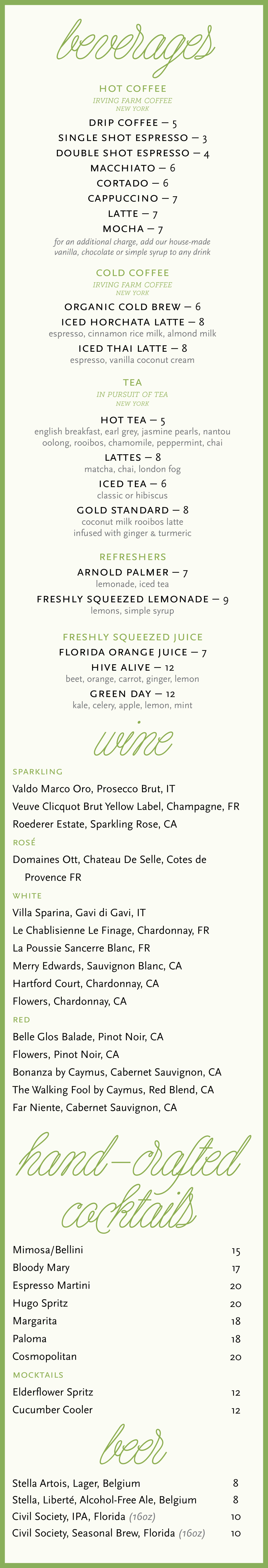 Hive Bakery & Cafe_BeveragesMenu_Mobile_118_2025 - Hive Bakery & Cafe